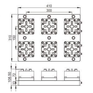 System 3R Compatible 6 in 1 CNC Pneumatic Chuck
