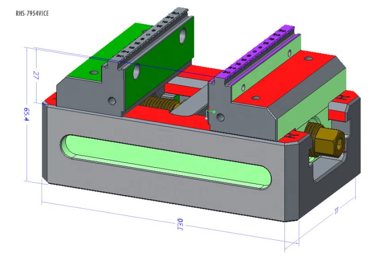 Self Centering vise 5-Axis Precision 110mm Vise
