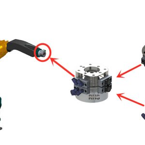 Robot Arm End Gripper for Multi-Gripper