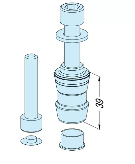 Erowa OEM ER-039200 MTS Chucking Spigot / A, Set of 1