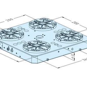 Erowa OEM ER-113800 MTS Base Plate Universal 360 x 360 P/A, Pitch 200