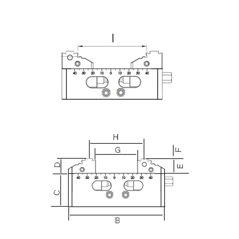 Self-centering Vise 105X54